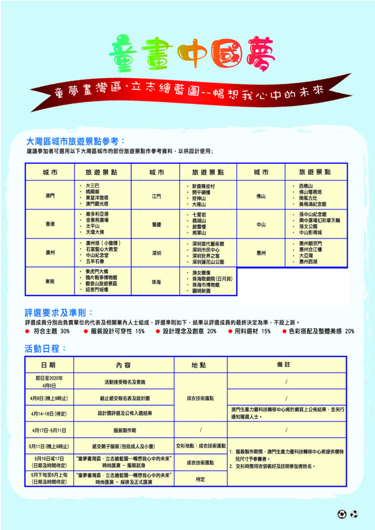 My Chinese Dream “My Dream Bay Area．My Blueprint–the Future I Envision” Fashion Parade – CPTTM